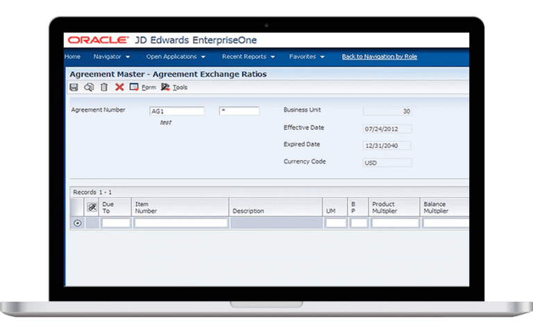 Administración Financiera - JDE - ERP Soluciones